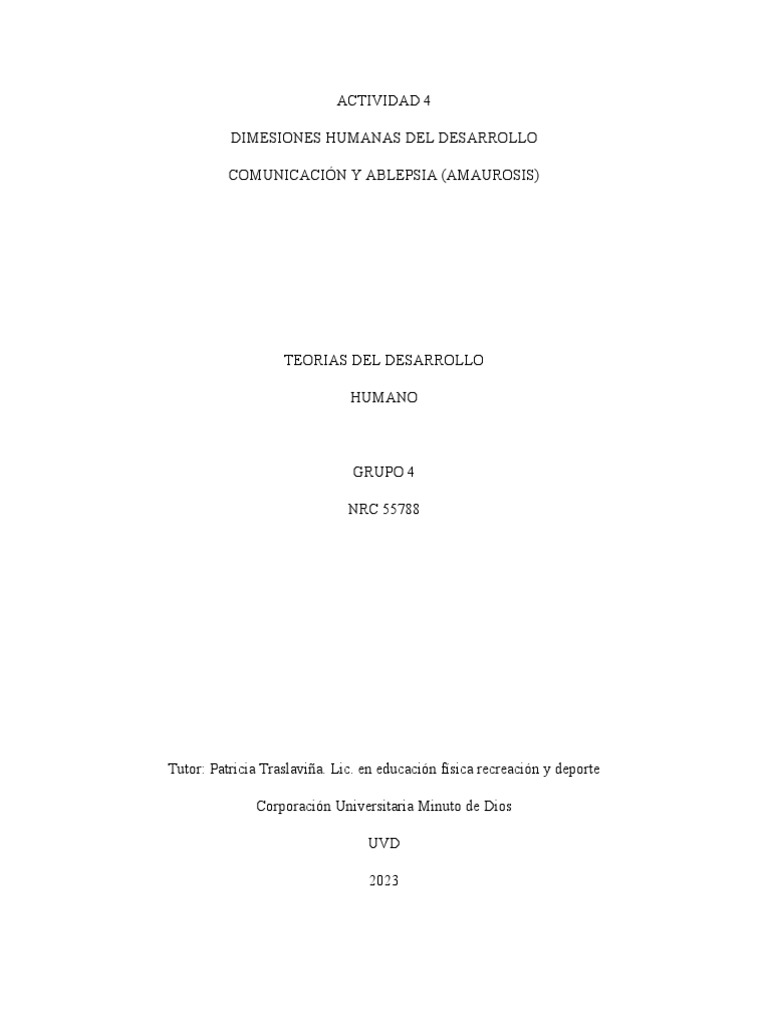 Comunicación y Ablepsia: Dimensiones Clave | PDF | Glaucoma | Ojo humano