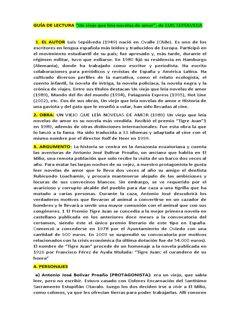Guía de Lectura | PDF