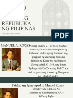 Mga Programa at Patakaran Ni Pangulong Manuel Roxas | PDF