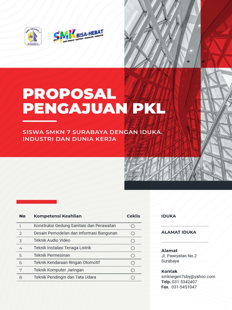 cover proposal pengajuan pkl | PDF