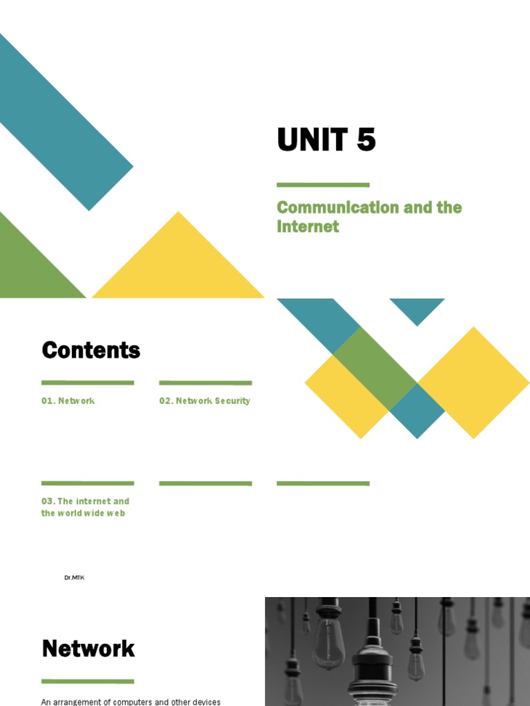 UNIT 5 Communication and The Internet | PDF | Computer Network ...