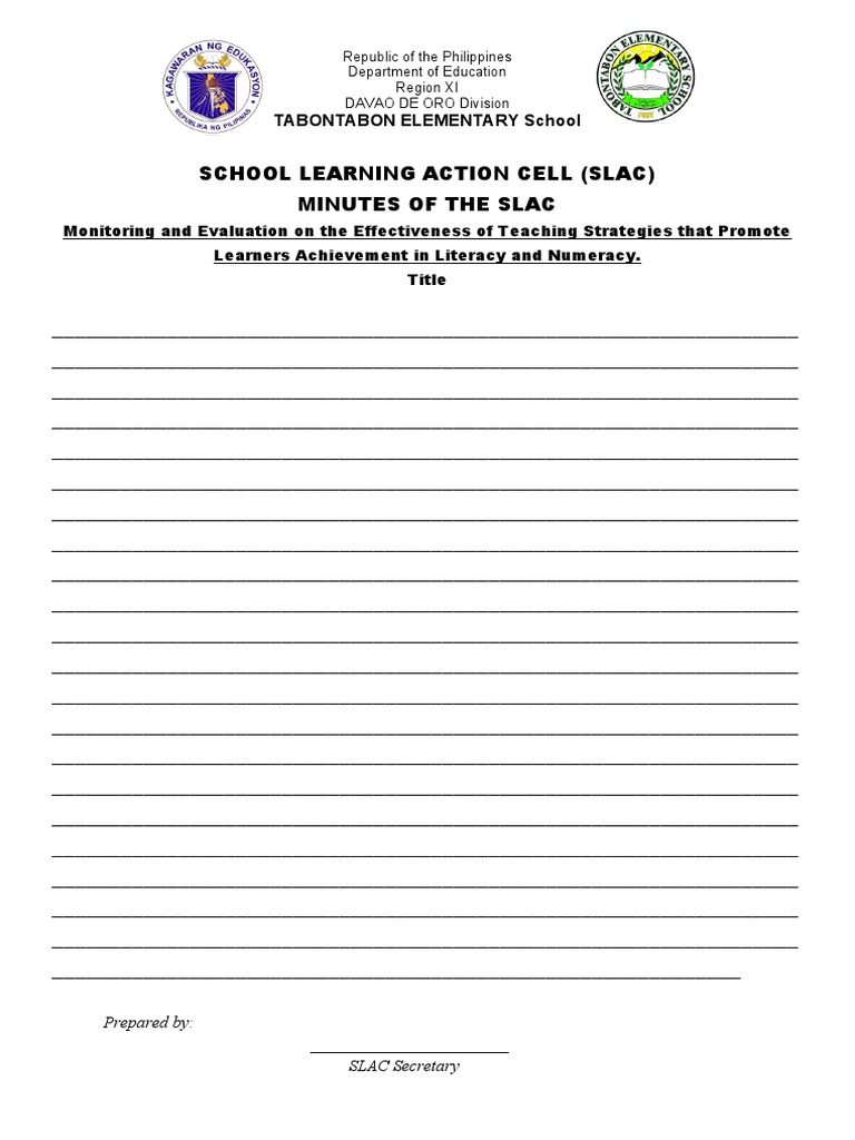 Minutes Lac Template | PDF