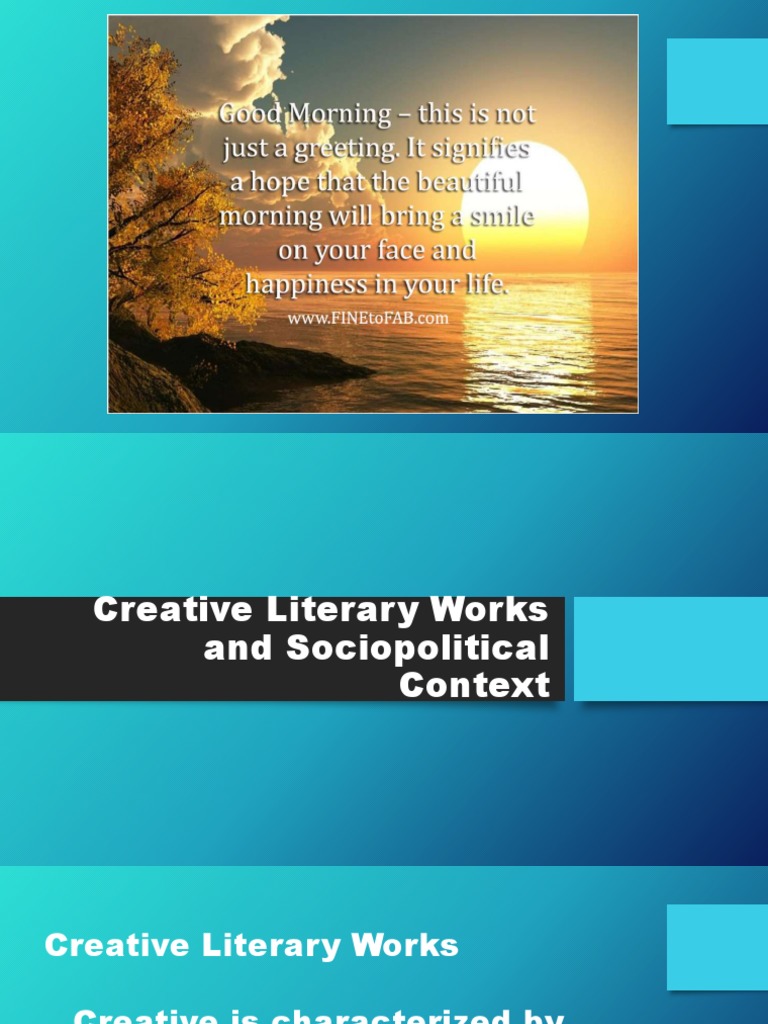 Creative Literary Works | PDF