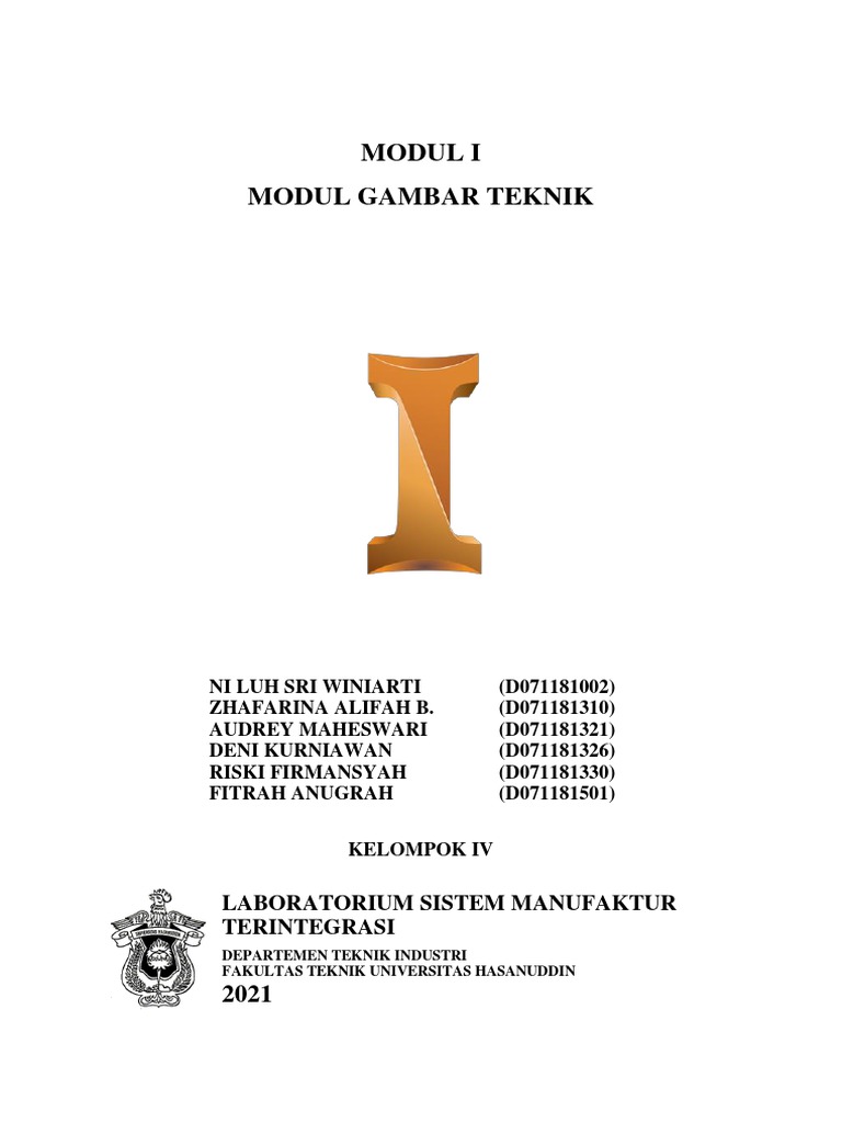 Modul 1 Gambar Teknik | PDF | Seni