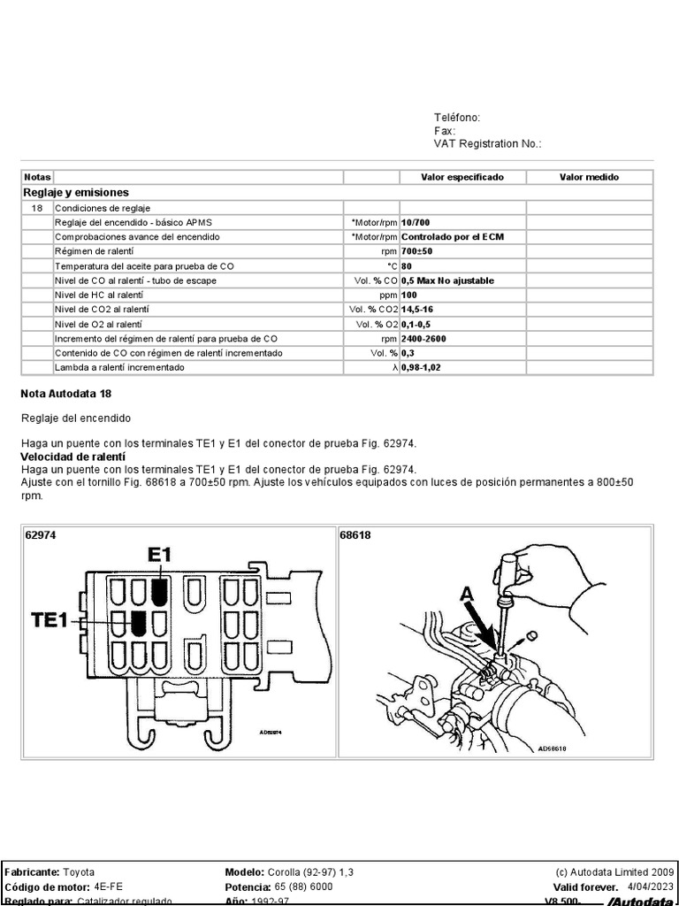 Reglaje y Emisiones | PDF | Motores | Tecnologías automotrices