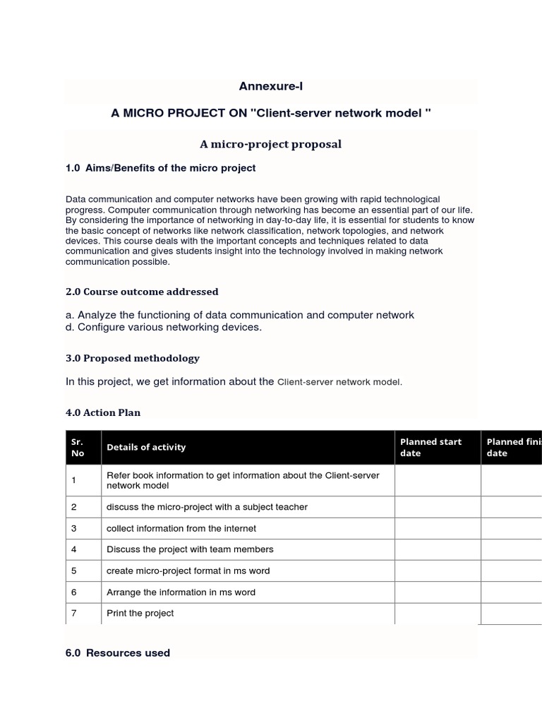 Annexure | PDF | Client–Server Model | Server (Computing)