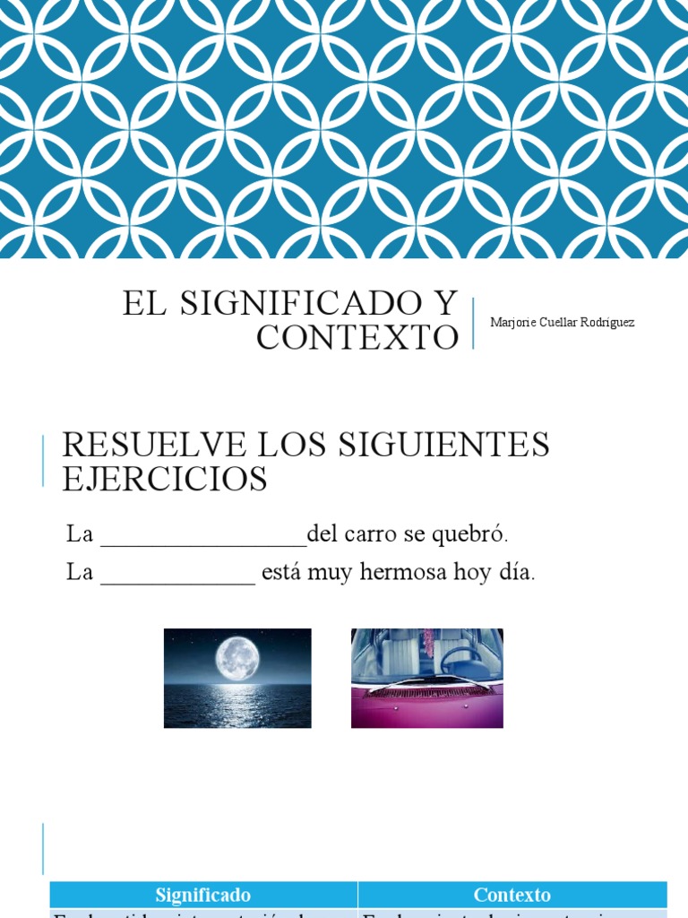 El Significado y Contexto | PDF