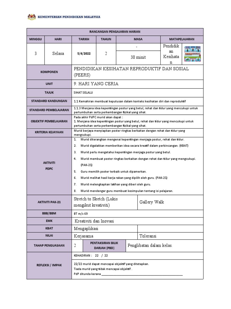 RPH2 PK THN 2 Minggu 3 | PDF