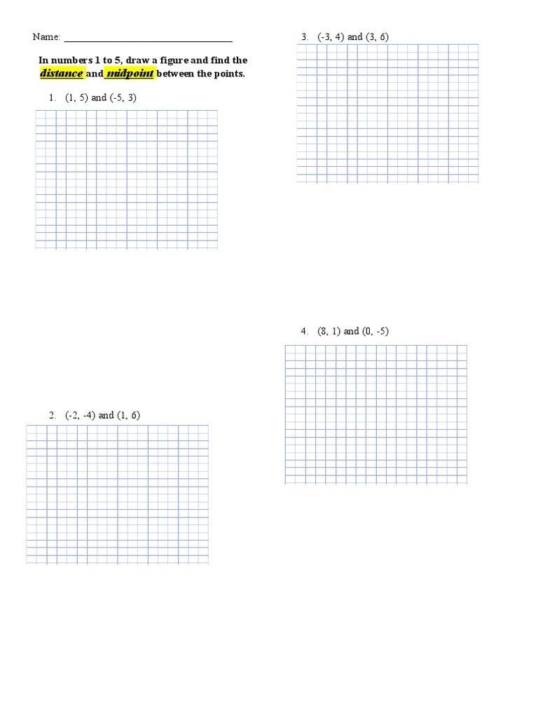 Distance and Midpoint Quiz | PDF | Teaching Methods & Materials