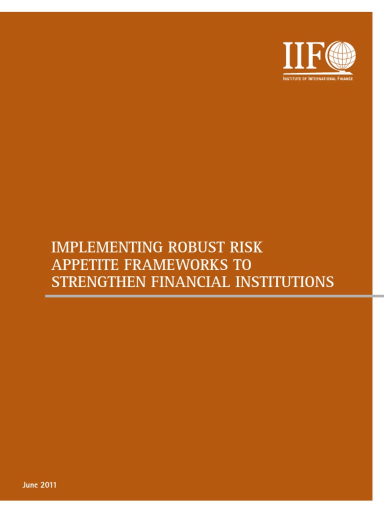 3 "Implementing Robust Risk Appetite Frameworks To Strengthen Financial ...