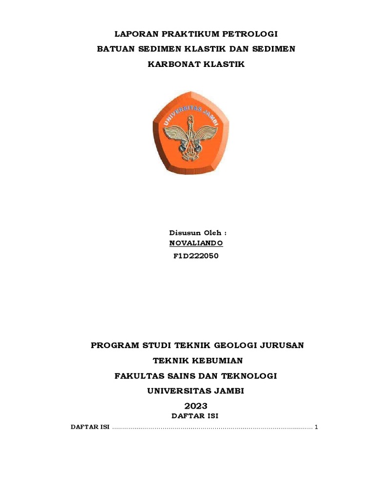 Laporan Praktikum Petrologi Batuan Sedimen Klastik Dan Sedimen Karbonat ...