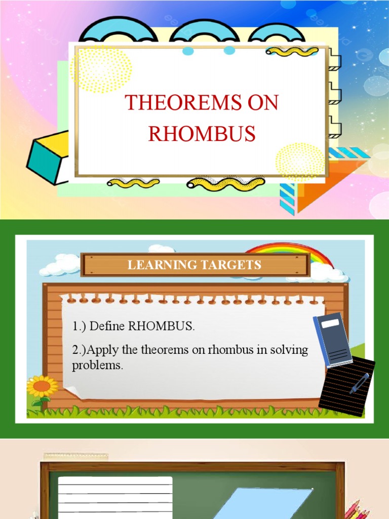 Theorems On Rhombus | PDF
