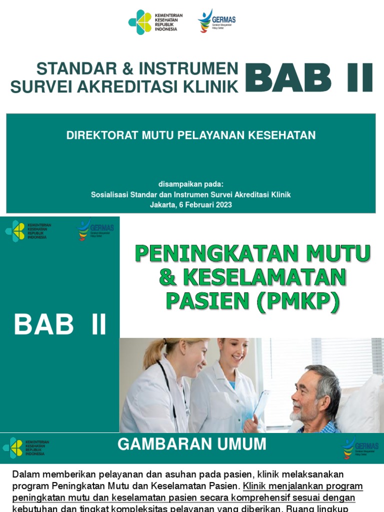 Standar Akreditasi Klinik Bab Ii Pdf