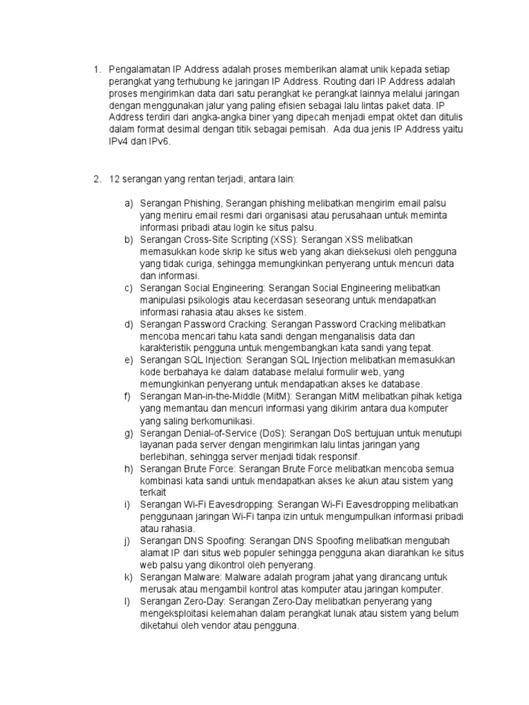 Soal Dan Jawaban ASJ | PDF