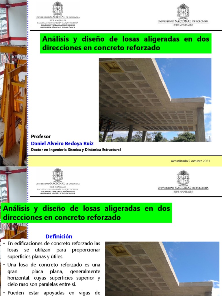 2 Losas Aligeradas en Dos Direcciones 5 Oct 2021 | PDF | Viga (Estructura) | Hormigón