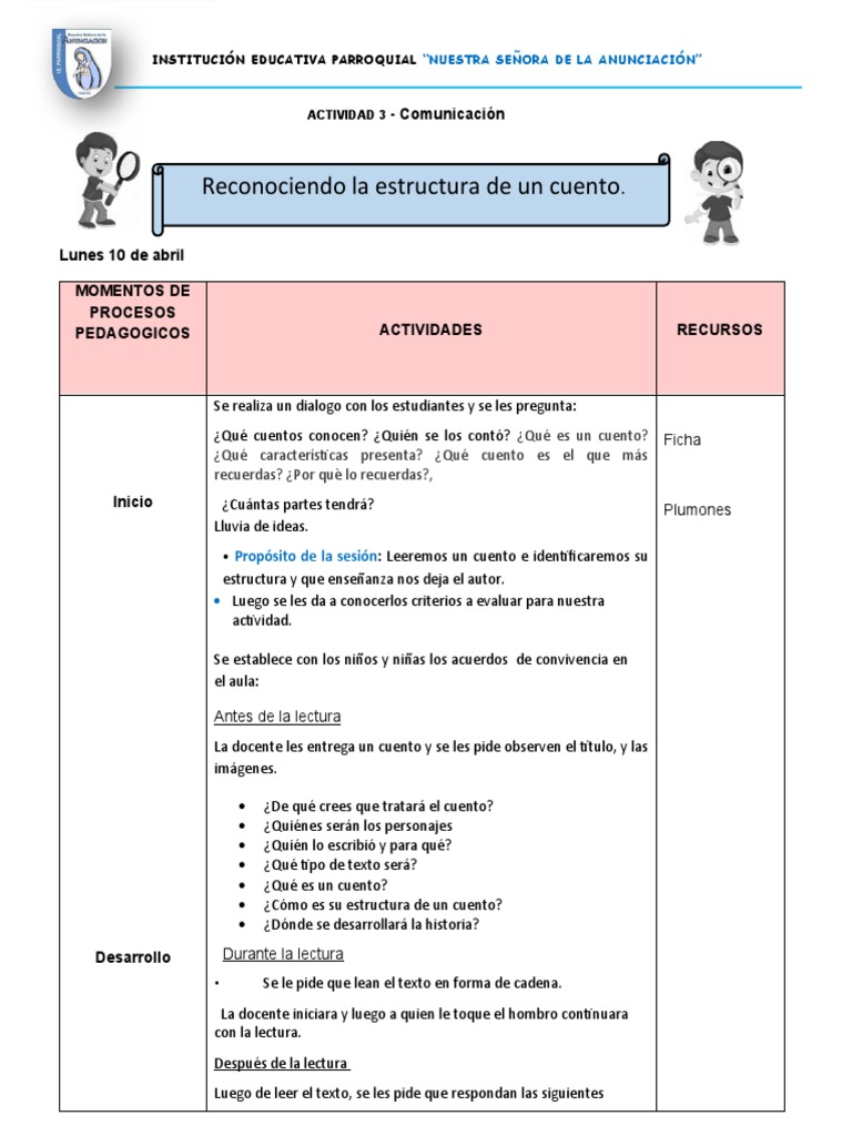 Estructura y partes del cuento | PDF | Evaluación | Cognición
