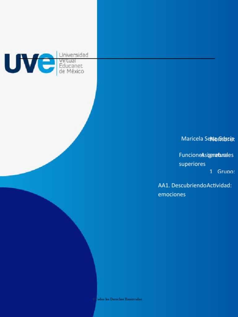 Aa1 Motivacion Y Emociones Pdf Las Emociones Psicología Cognitiva