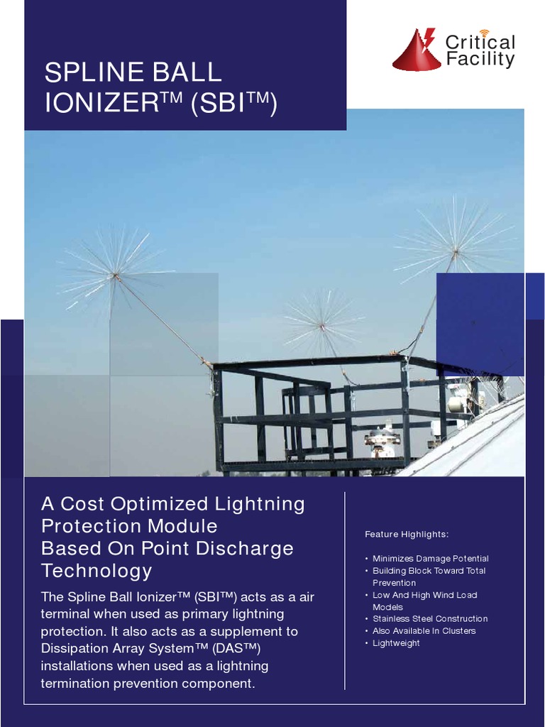 Spline Ball Ionizer (Sbi) : Critical Facility | PDF | Manufactured Goods | Electrical Engineering
