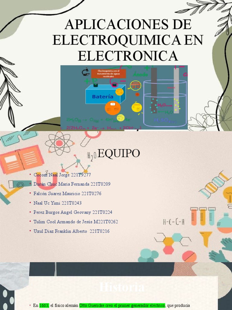 Aplicaciones de Electroquimica en Electronica | PDF | Redox | Electrodo