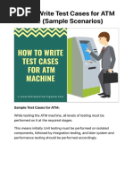 ATM Machine Test Cases | PDF | Personal Identification Number ...