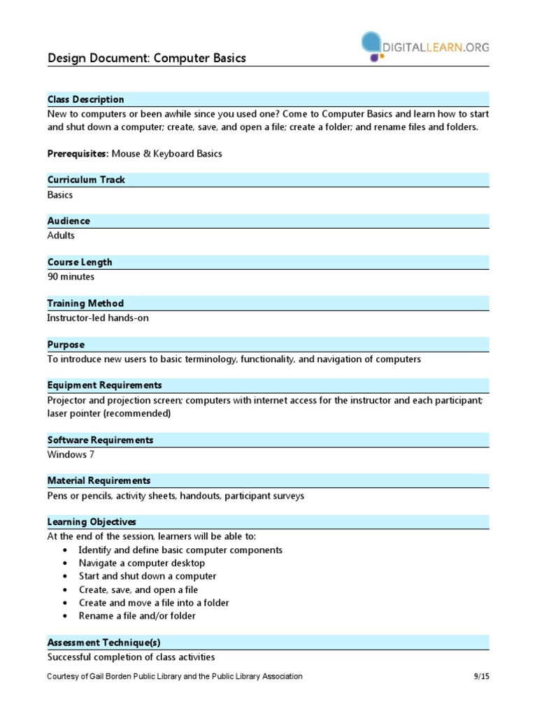 Design Documents Computer Basics | PDF | Icon (Computing) | User (Computing)