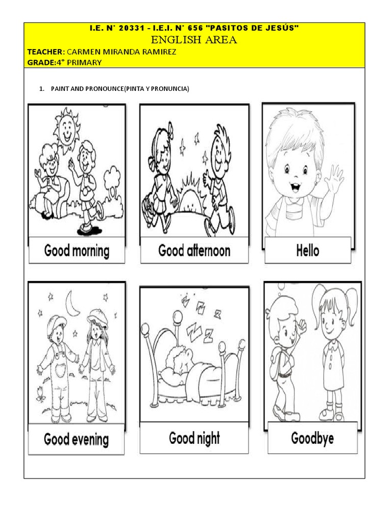 1 Guia - Saludos | PDF