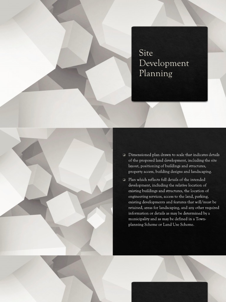 Site Development Planning | PDF