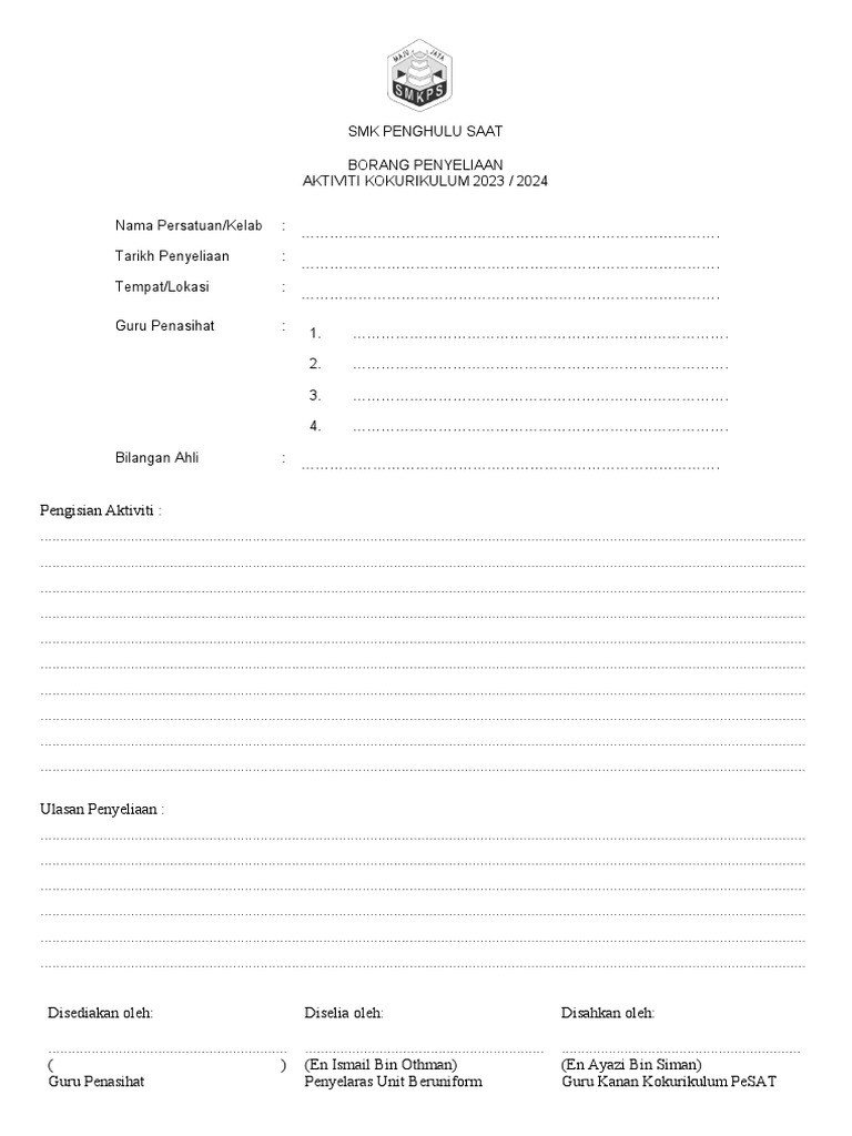 Borang | PDF