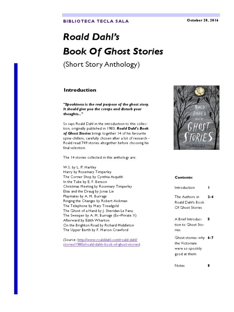 Roald Dahl S Ghost Stories | PDF | Ghost Stories