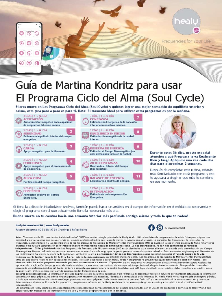 Healy-World-Flyer-Ciclo Del Alma-Protocolo-EU (ESPAÑOL) | PDF