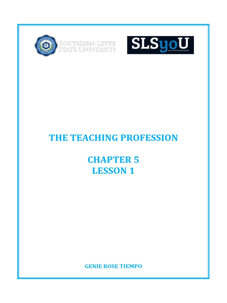 TP - Chapter 5 - Lesson 1 | Download Free PDF | Literacy | Teachers