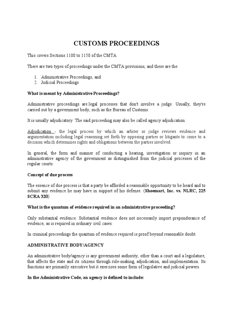 Customs Proceedings | Download Free PDF | Search And Seizure | Search ...