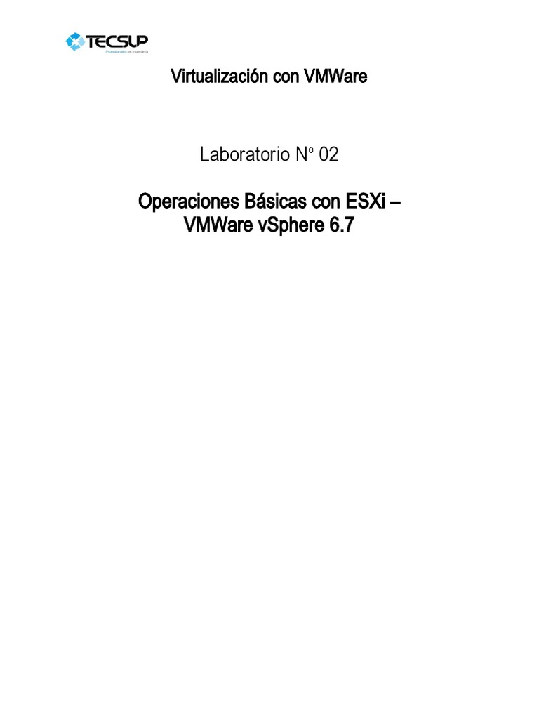 LAB02 - VMware - Operaciones Básicas Con VMWare - AQP | PDF | V Mware | Arquitectura de Computadores