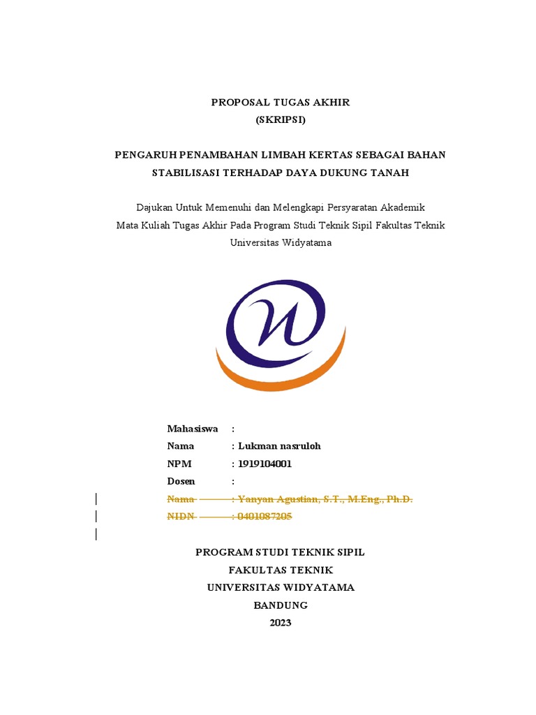 Proposal Tugas Akhir Lukman (Bab 1-4) | PDF