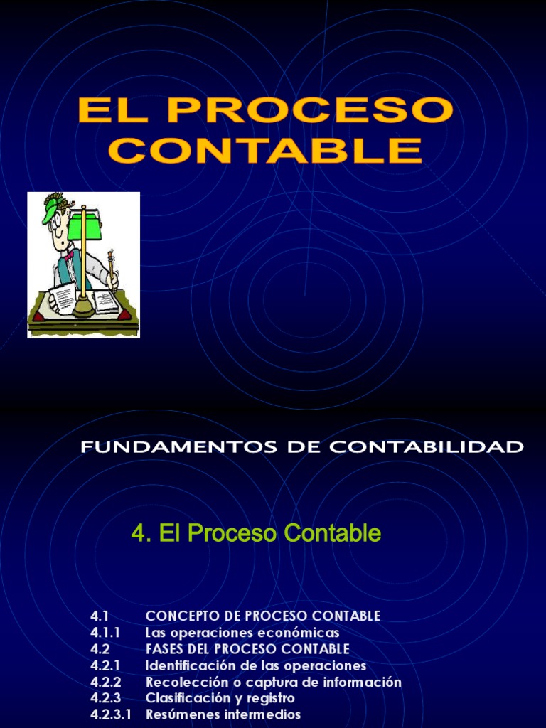 El Proceso Contable | PDF | Contabilidad | Economias
