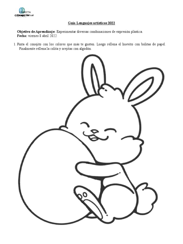 Actividades de Grafomotricidad: Conejo de Pascua | PDF | Hogar ...