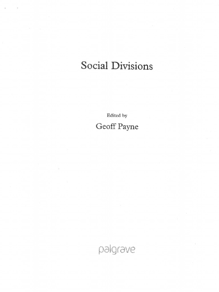 Social Divisions | PDF