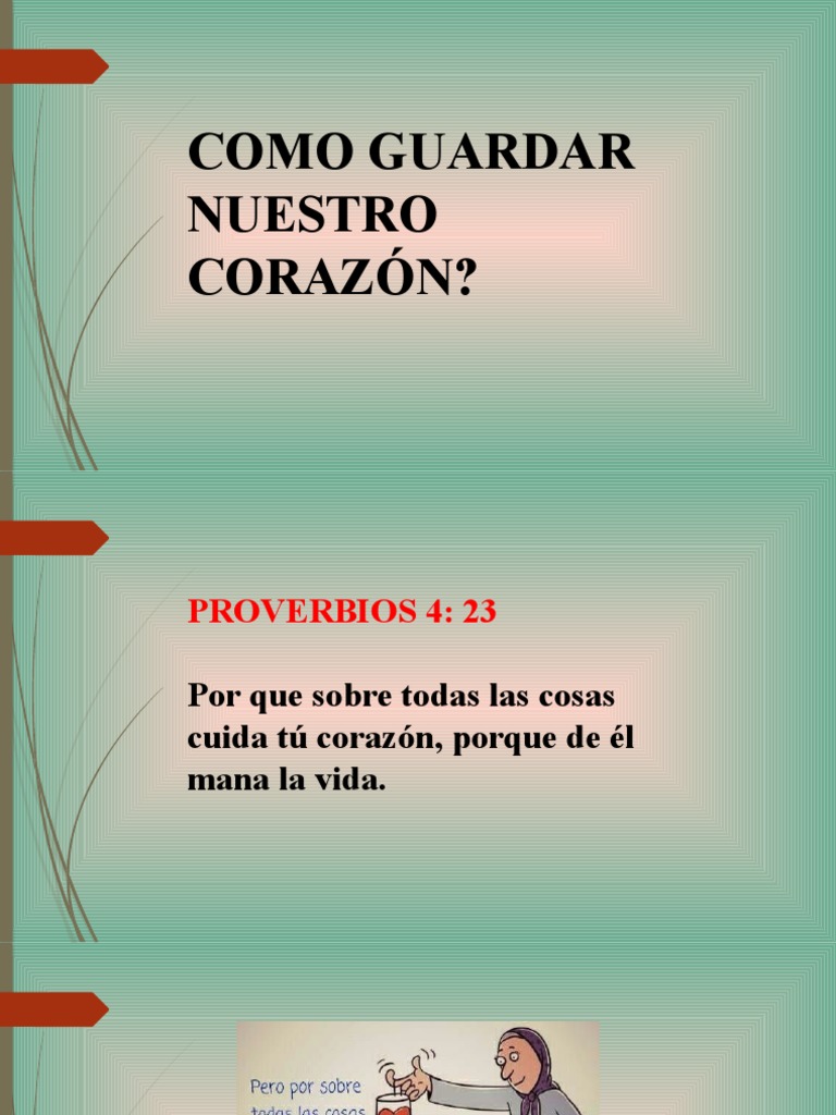 Como Guardar Nuestro Corazón | PDF | Relaciones personales, crianza y ...