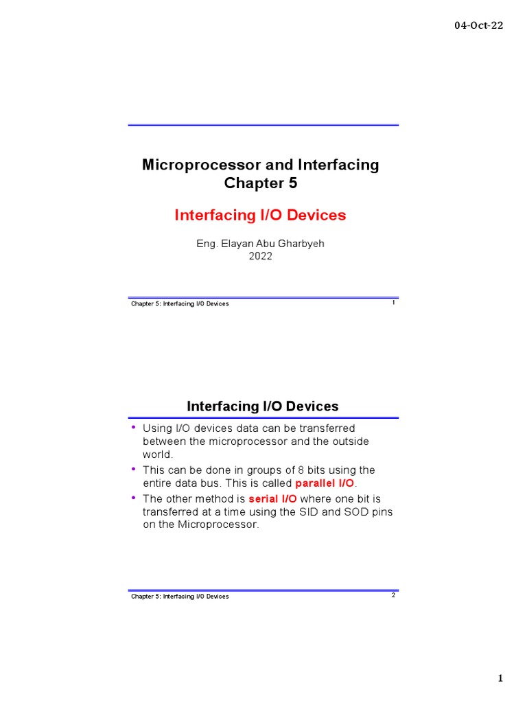 ch5 IO | Download Free PDF | Input/Output | Digital Electronics ch5 IO | Download Free PDF | Input/Output | Digital Electronics
