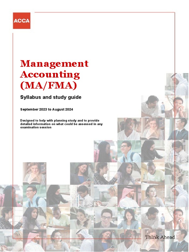 Management Accounting (MA/FMA) : Syllabus and Study Guide | PDF ...