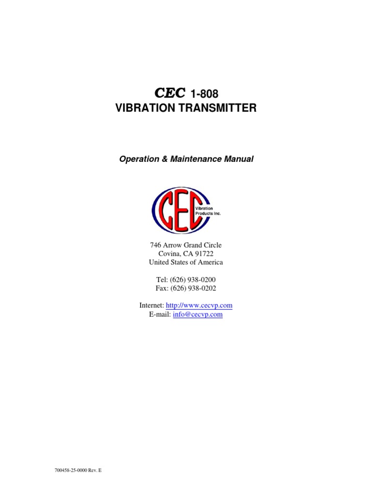 Manual 1-808 | PDF | Electronic Filter | Electrical Connector