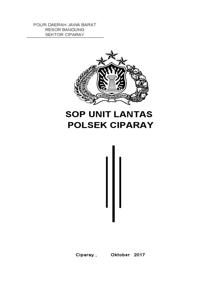 SOP Unit Lantas Polsek Ciparay | PDF