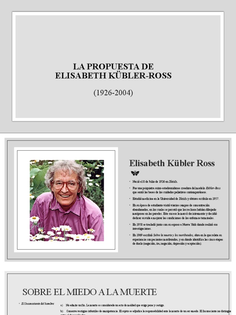 I. Elisabeth Kübler Ross | PDF | Sicología
