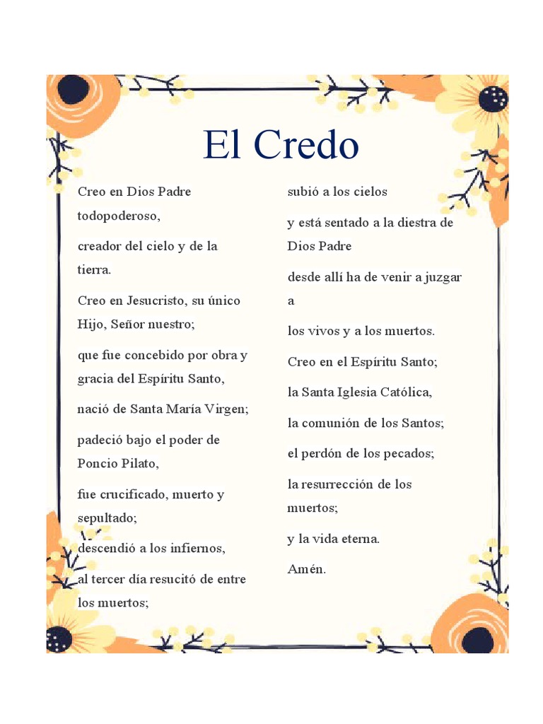 El Credo | PDF