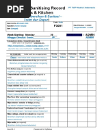 Daily Cleaning Sign Off Sheet | PDF