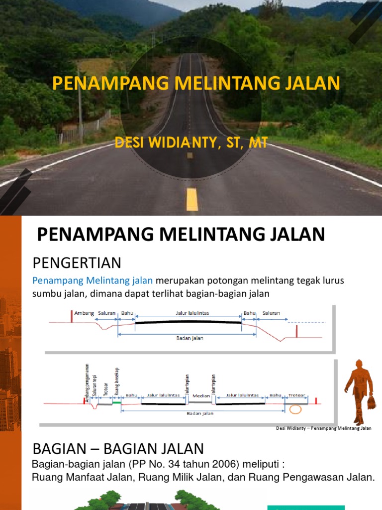 Penampang Melintang Jalan dan Fungsinya | PDF | Metode & Bahan Ajar ...