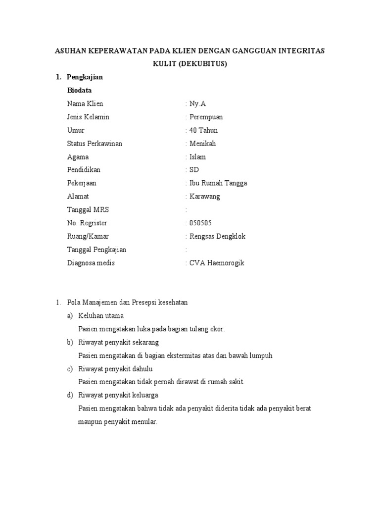 Askep Gangg Integritas Kulit ( Annisa Salsabila ) | PDF