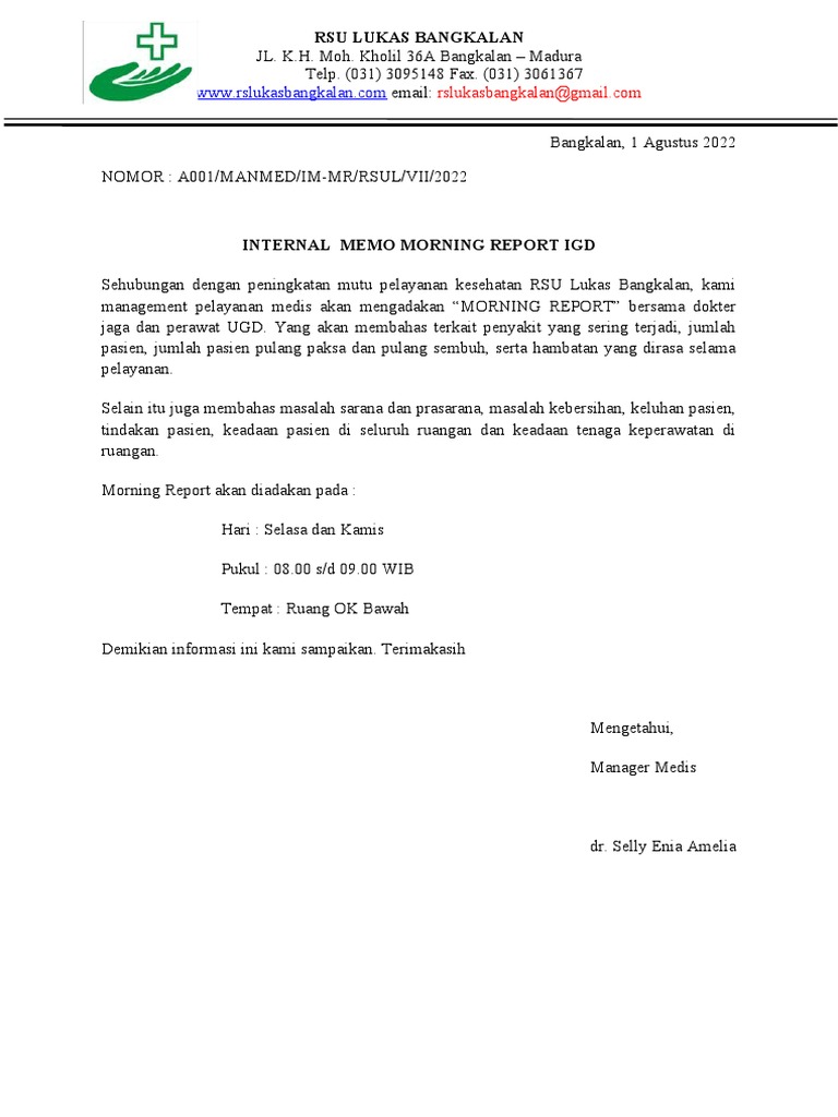 Im Morning Report Pdf
