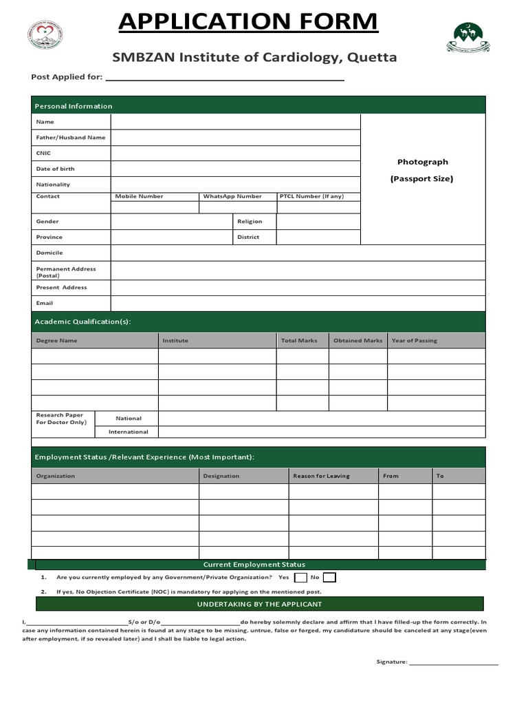 Application Form 6 | PDF