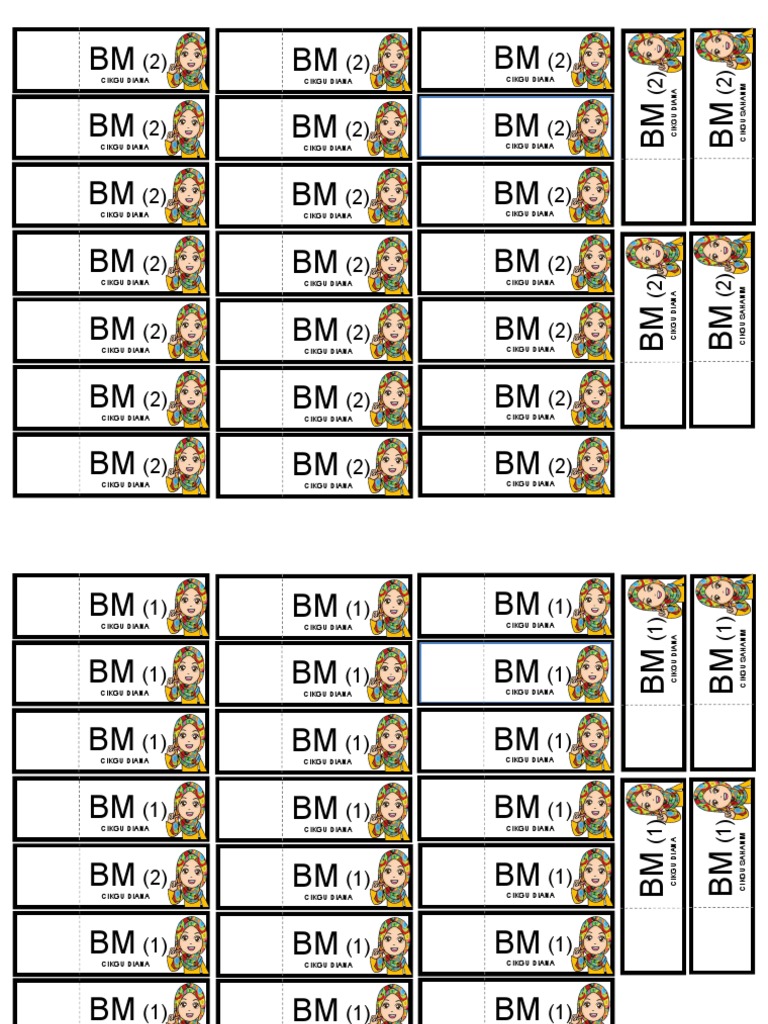 Label Buku BM DIANA | PDF